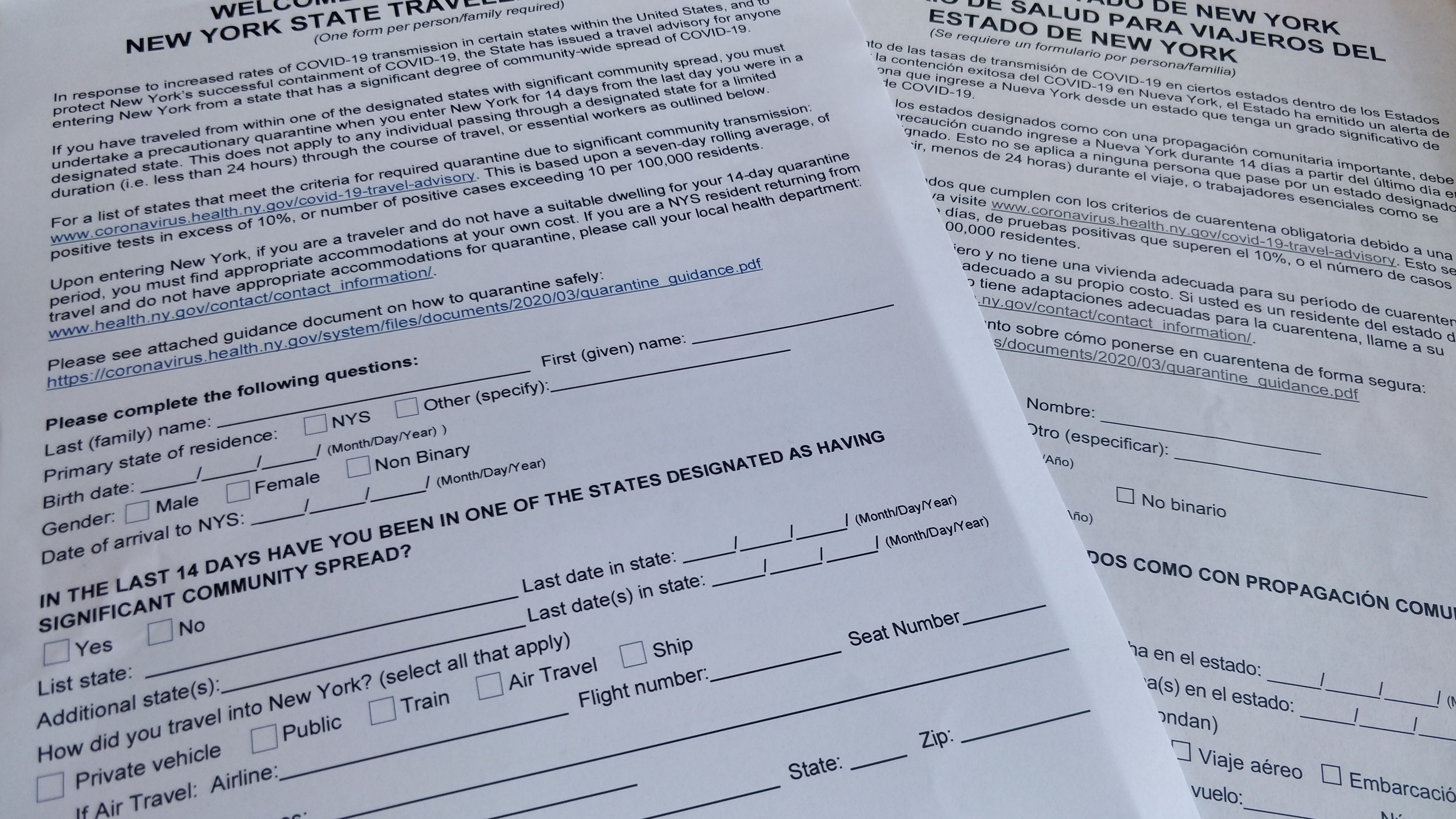 Cuomo Takes No Steps to Enforce Travel Quarantine; Lawsuit Voluntarily ...